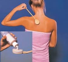 Lotion Applicator with Replaceable Sponge.